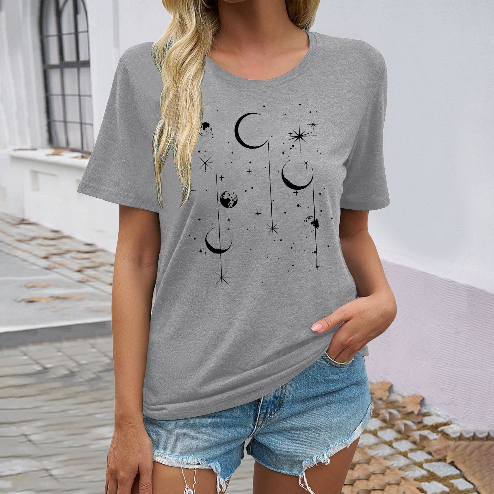 Click here for Hhsclothinggg Stylish Womens T-Shirts Casual Short... prices