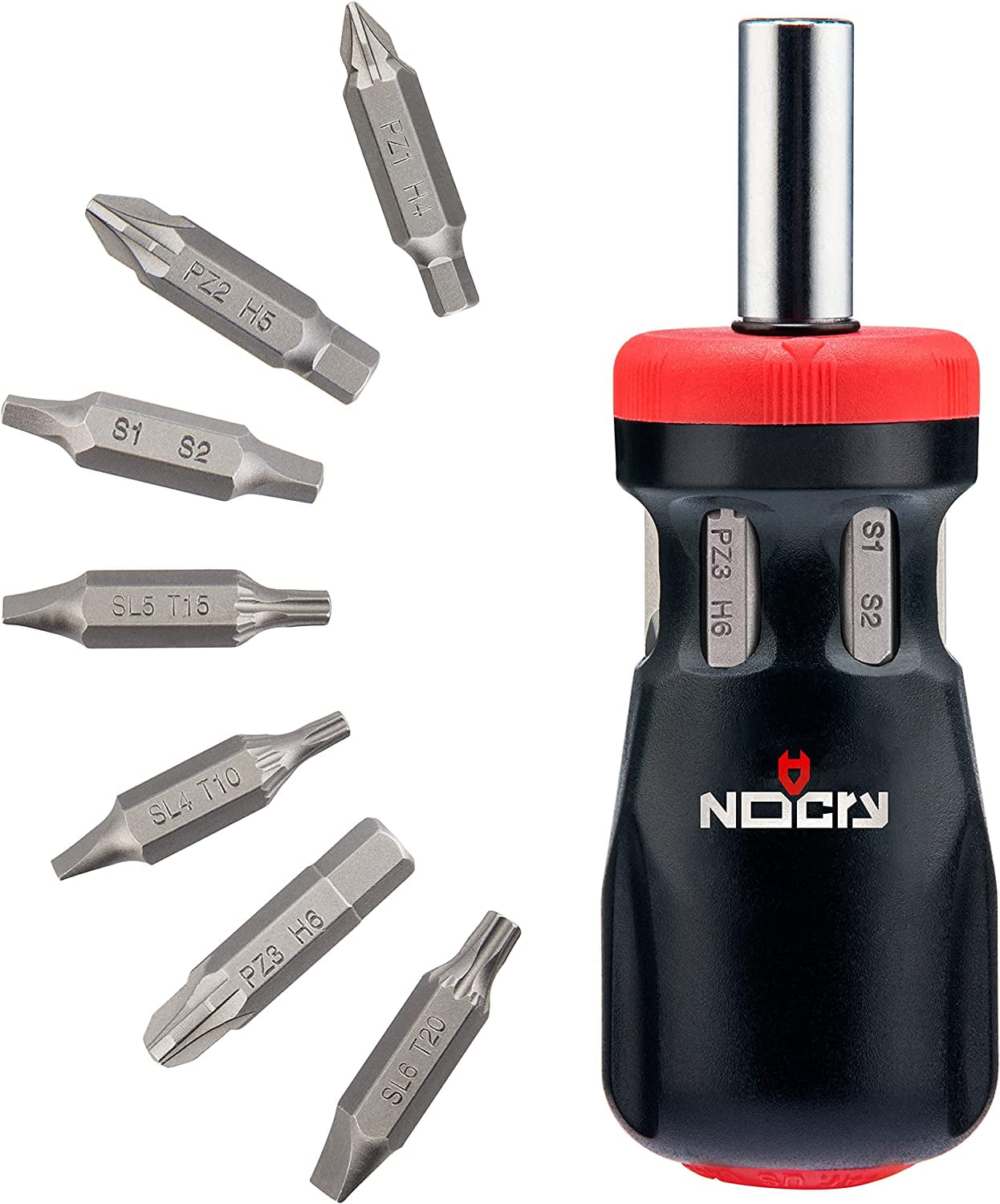 Stubby Ratcheting Screwdriver Kit with 14-in-1 Mini Bit Set including ...