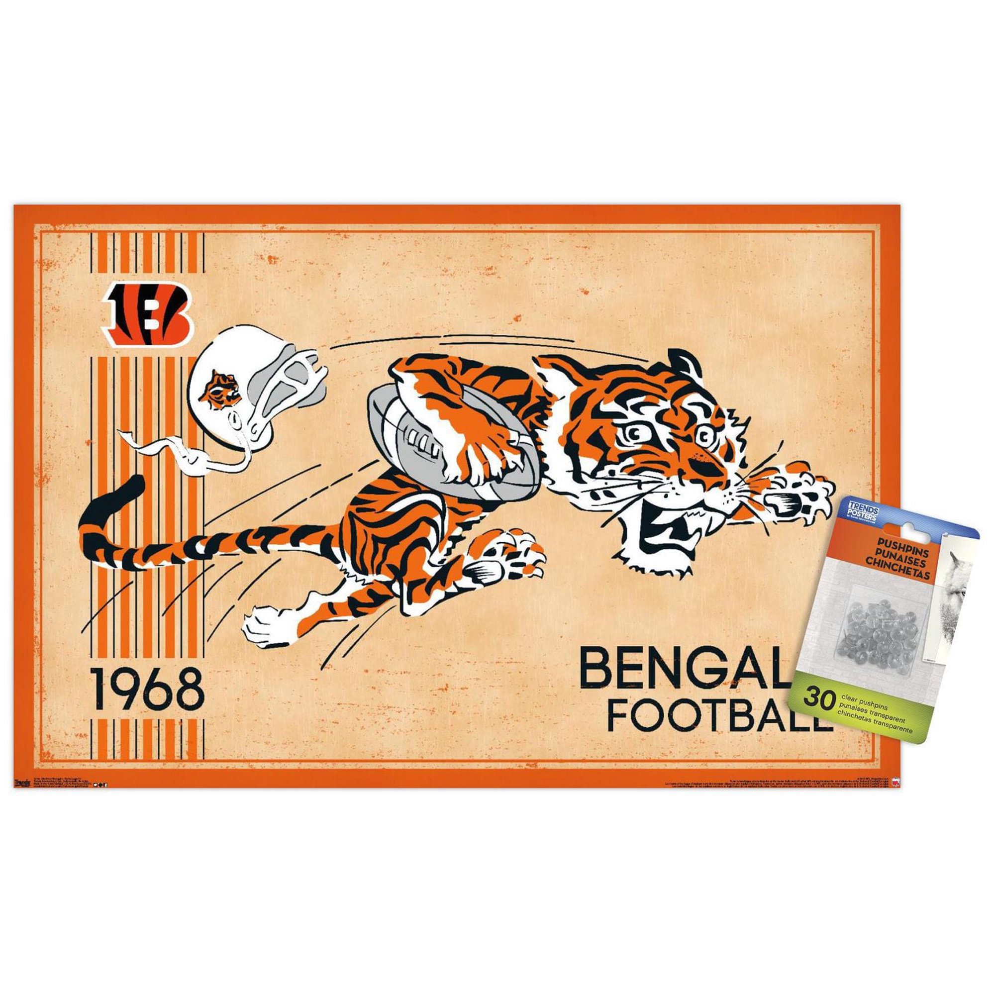 Click here for Trends International Nfl Cincinnati Bengals - Retr... prices