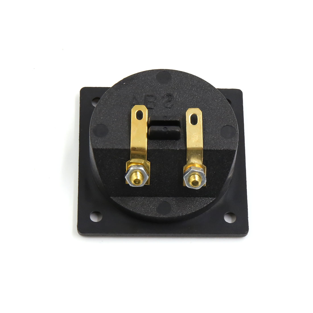 Square Black Audio Speaker Spring Binding Post 2 Terminal Box Connector ...