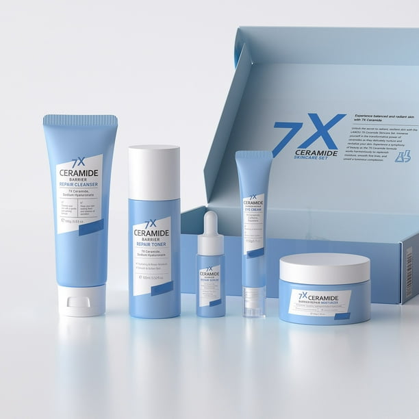 Hydrating & Moisturizing Ceramide Set 5 Piece For Face Care Revitalize ...