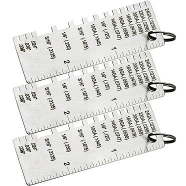 Worgeous Metal Welding Gauge Stainless Steel Welding Inspection Tool ...