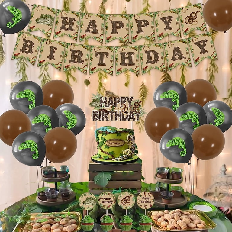 Reptile Themed Birthday Party Printable Reptile Party Party Package