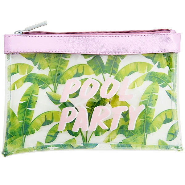 Palm Tree Accessory Pouch, "Pool Party" - Walmart.com