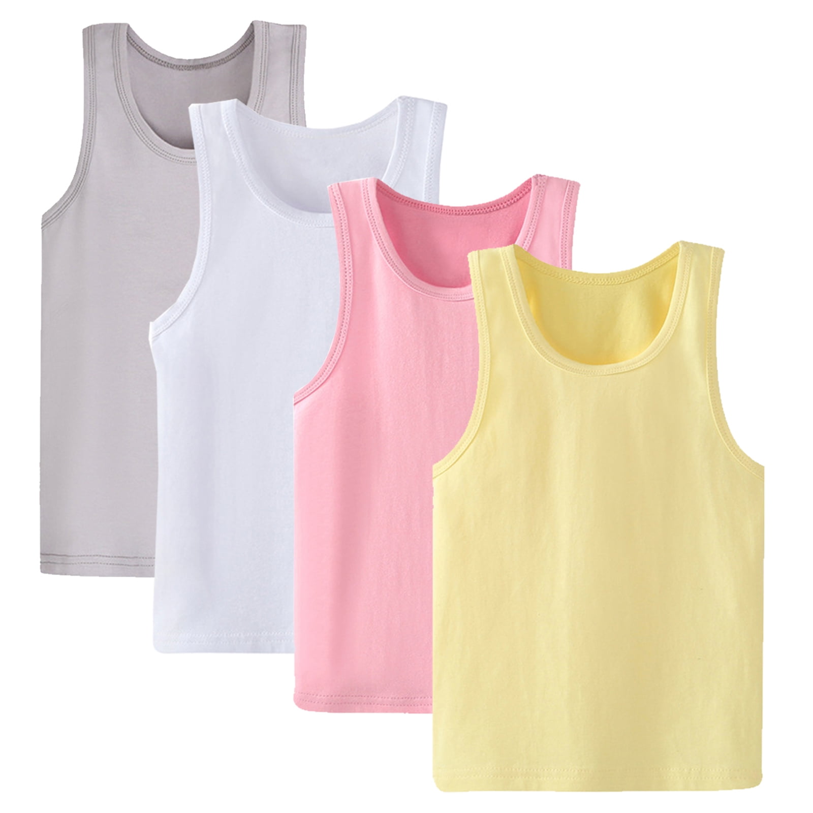 Click here for Hbhpov 2-8 Years Little Girls Solid Colors Soft Ca... prices