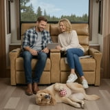 MCombo 62.6'' Zero Wall Hugger Power Loveseat Recliner Sofa with ...