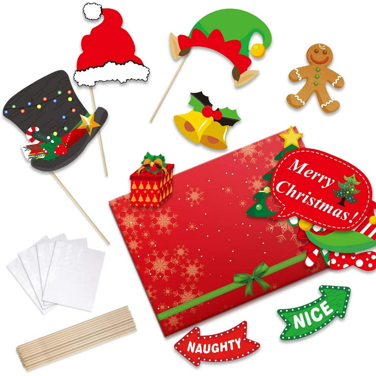 Diy Christmas Photo Booth Props