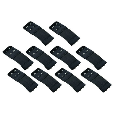 10x bra extender stretch clip strap extension 2 rows Black | Walmart Canada