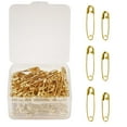 Hello Hobby Assorted Safety Pins Set of 80 with Gilt Finish, Includes ...