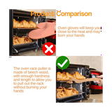 Oven Rack Puller,Oven Accessories are Made of Wood and ,Rack Hook for ...