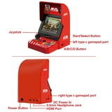 UNICO SNK MVS Mini Arcade and Red Controller Combo with 45 Pre-Loaded ...