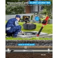 Sewer Camera with 512Hz Locator, 100ft Snake Self-Leveling Camera, 9 ...
