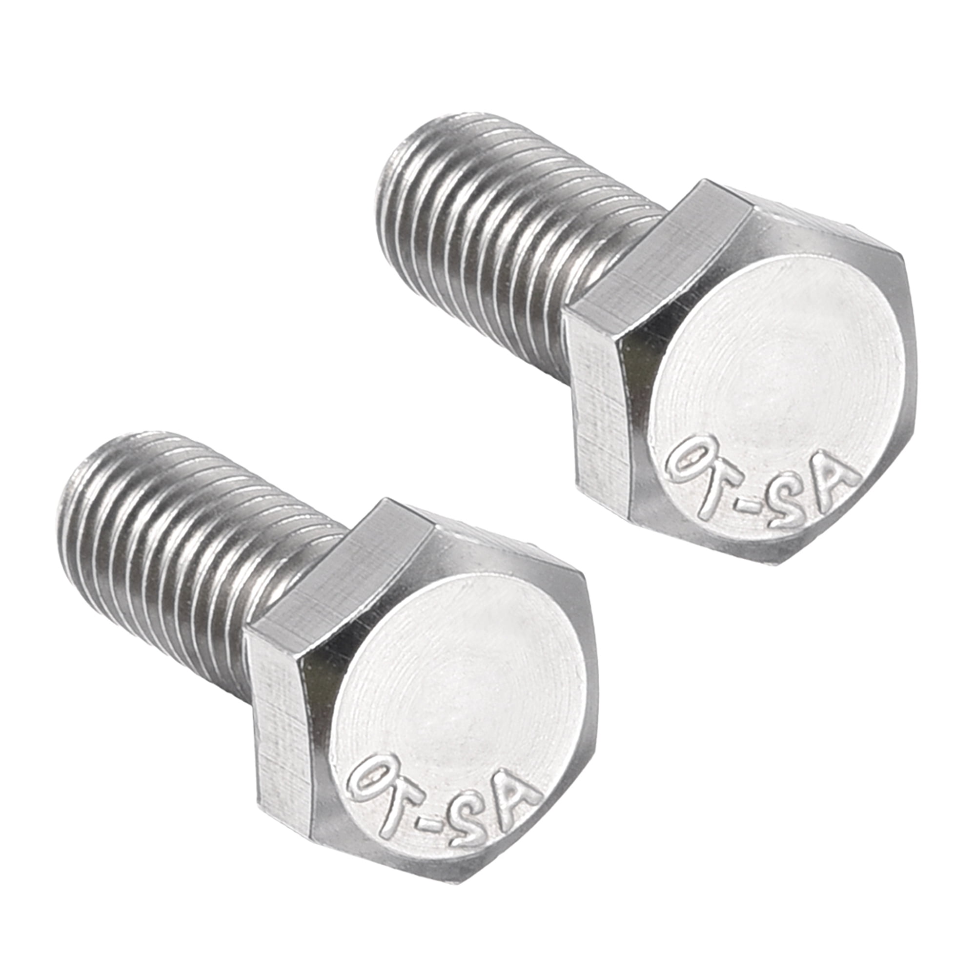 M8 Thread 20mm 304 Stainless Steel Hex Head Left Hand Screw Bolts 2pcs ...