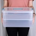 2 Layer Stack & Carry Box, Plastic Multipurpose Portable Storage ...