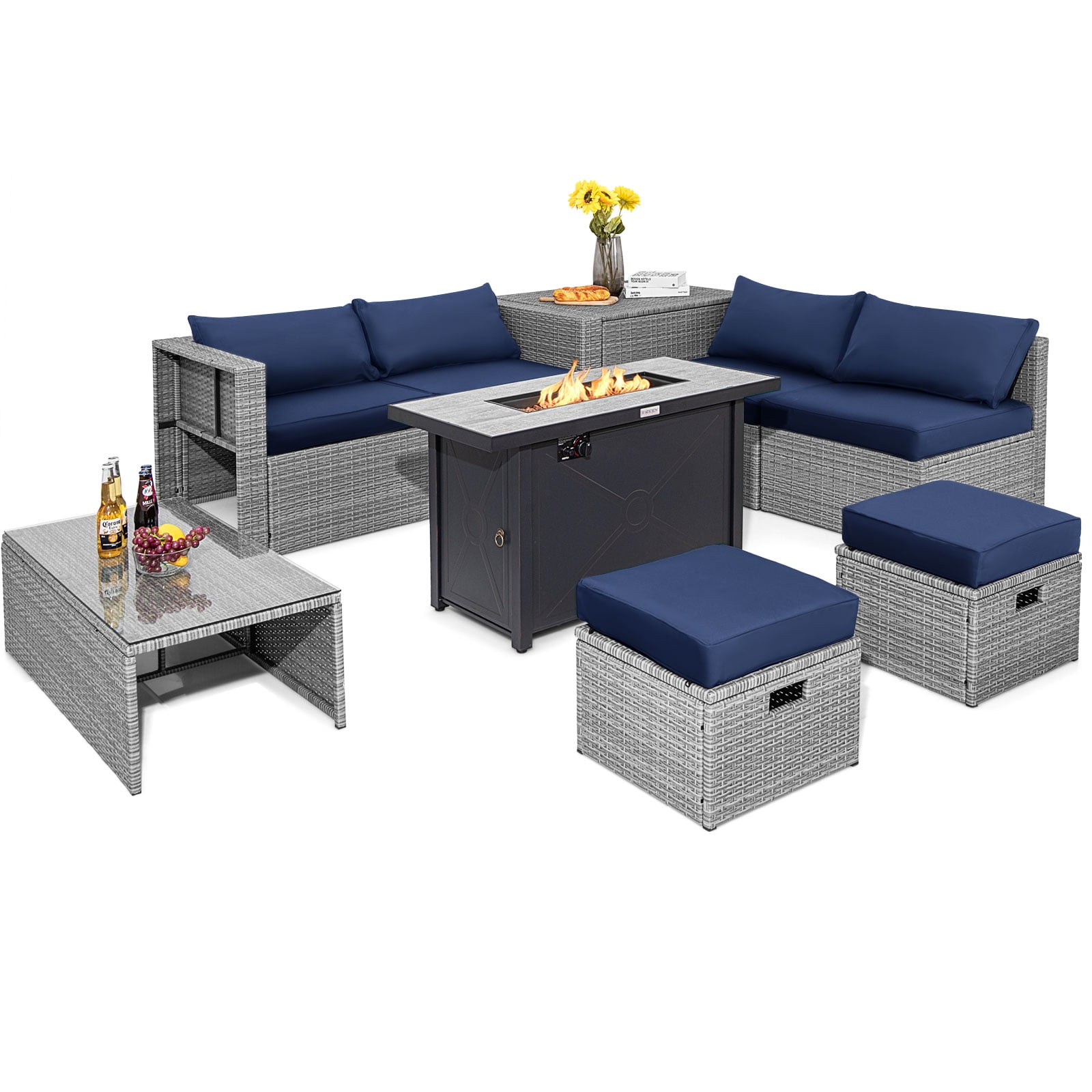 Click here for Patiojoy 9 Pcs Patio Furniture Set With 42 60 000... prices
