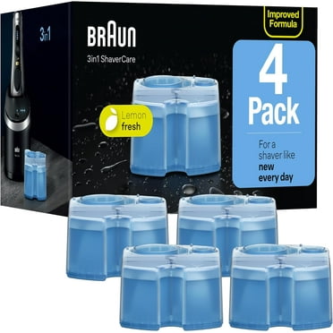 Braun Clean & Renew Refill Cartridges CCR - 4 Pack Razor Cleaner ...