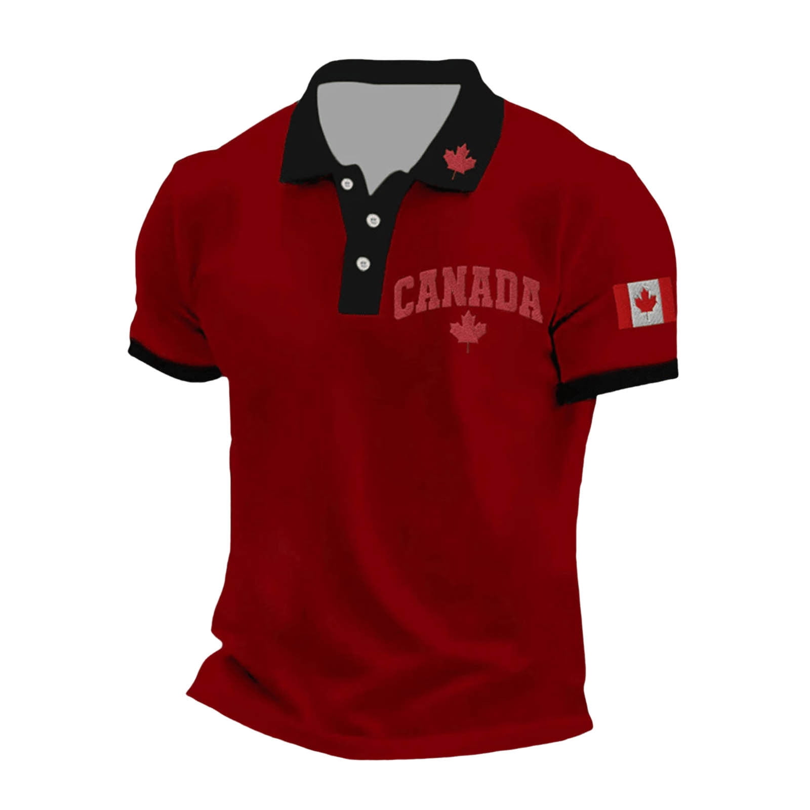 Click here for Gyexs Polo Shirts For Men Canada Novelty Printed M... prices