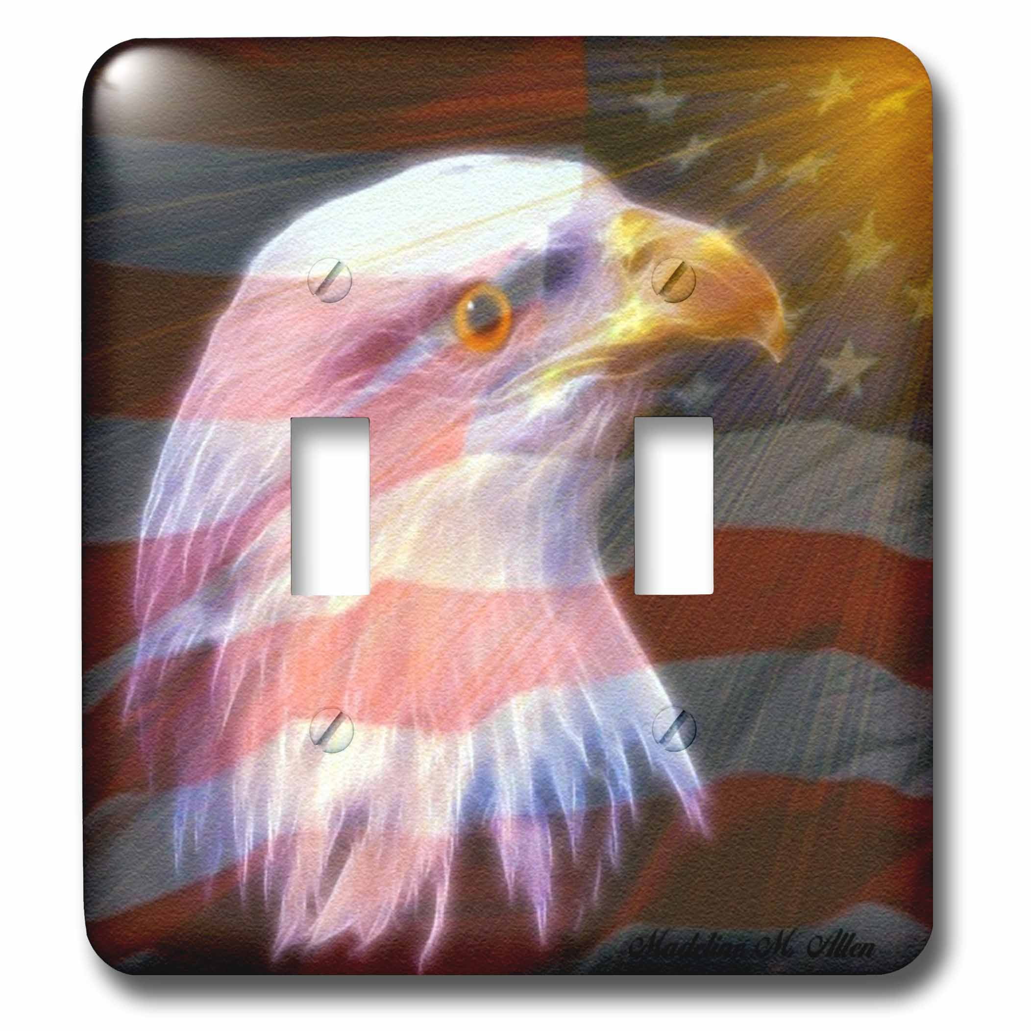 3dRose Eagle USA Flag - Double Toggle Switch (lsp_9051_2) - Walmart.com
