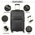 Hikolayae Jingpin Collection Softside Carry Suitcase Set 3-Piece in ...