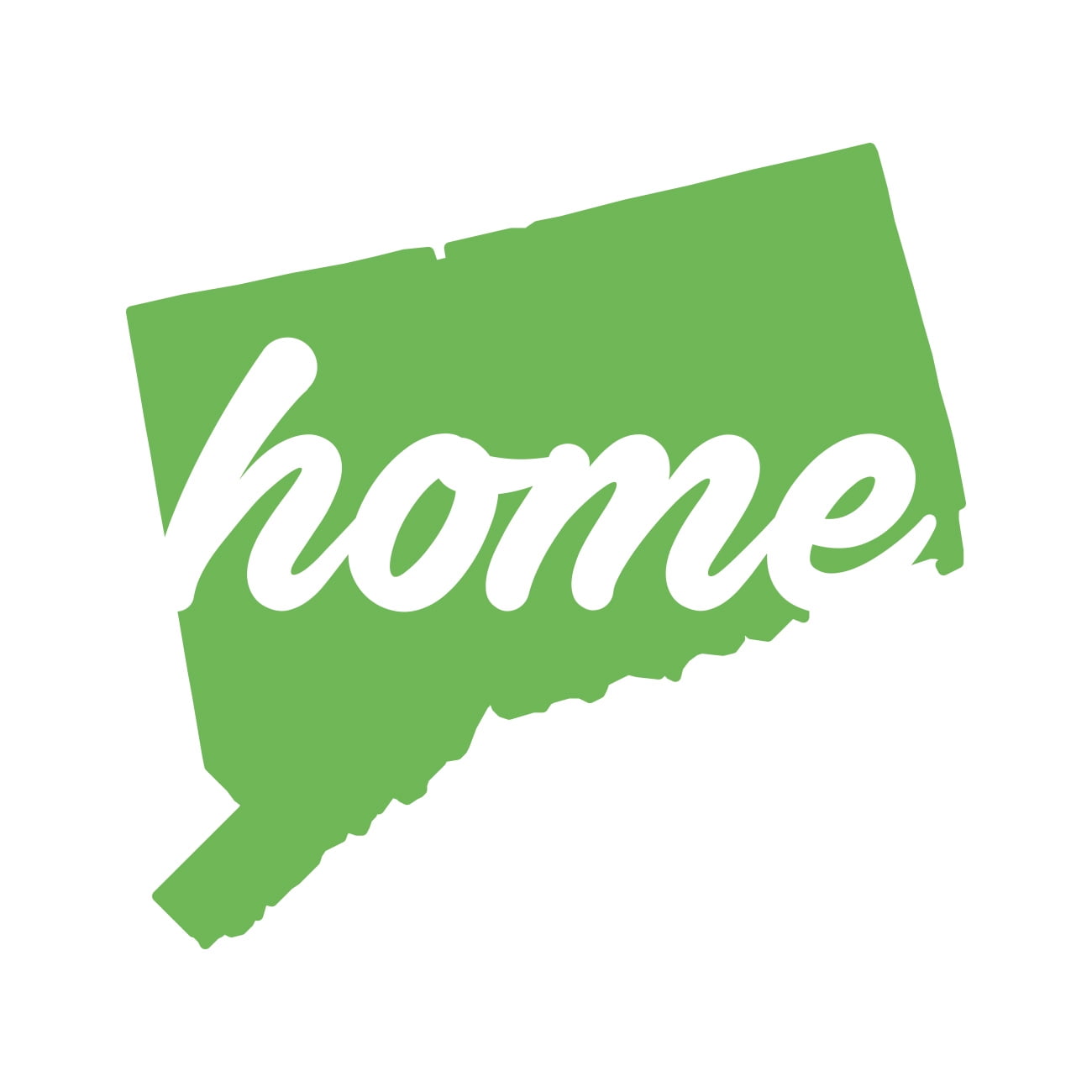 Connecticut Home Sticker Decal Die Cut - Self Adhesive Vinyl ...