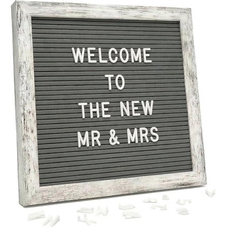 Crystal Lemon 10x10 Felt Letter Board with Changeable Letters, Wood ...
