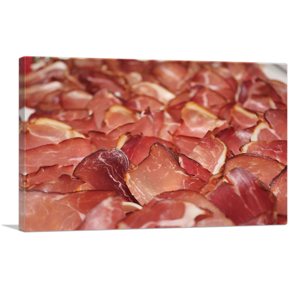 ARTCANVAS Ham Pattern Diner Restaurant decor Canvas Art Print - Size ...