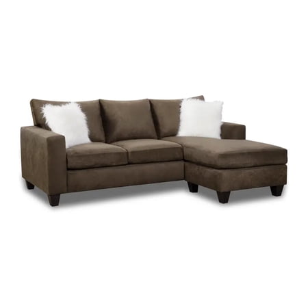 Chofa Sectional Sofa in Coffee with 2 Pillows U333-13-4850 | Walmart Canada