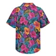HUIACONG Tropical Plants Hawaiian Casual Shirt for Men Soft Short ...