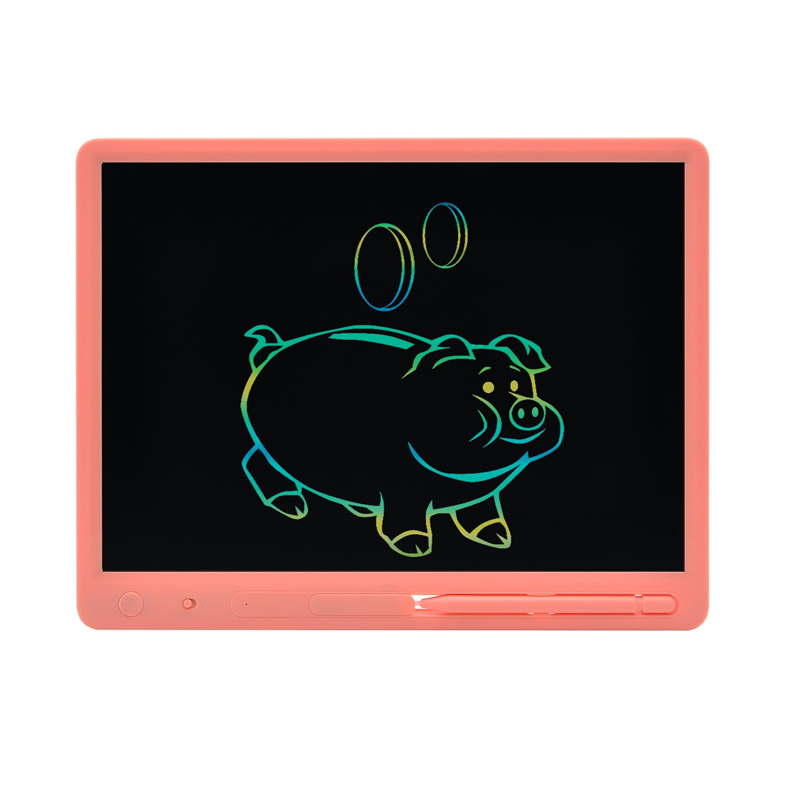 Pepisky 15 Inch Lcd Writing Doodle Tablet Reusable Drawing Pad With Stylus Pink