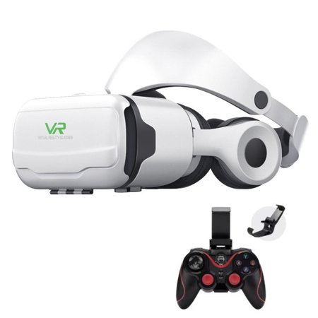 VR SHINECON G02EF+S6 Bluetooth Handle Mobile Phone 3D Virtual Reality ...