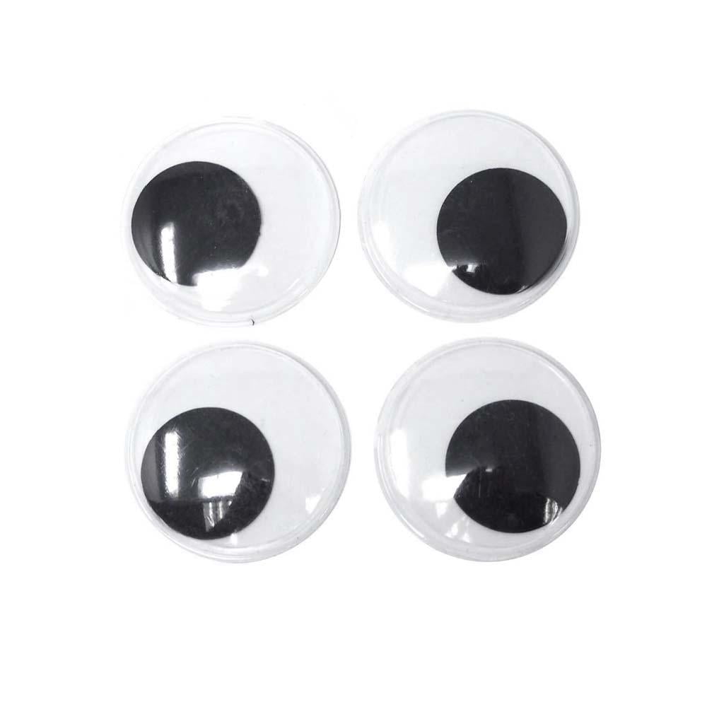 Medium Googly Eyes Self Adhesive Sticker, Black, 2-Inch, 4-Count ...