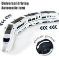 Toy Train Set High Speed Locomotive Engine Die Cast Model Car Sliding ...