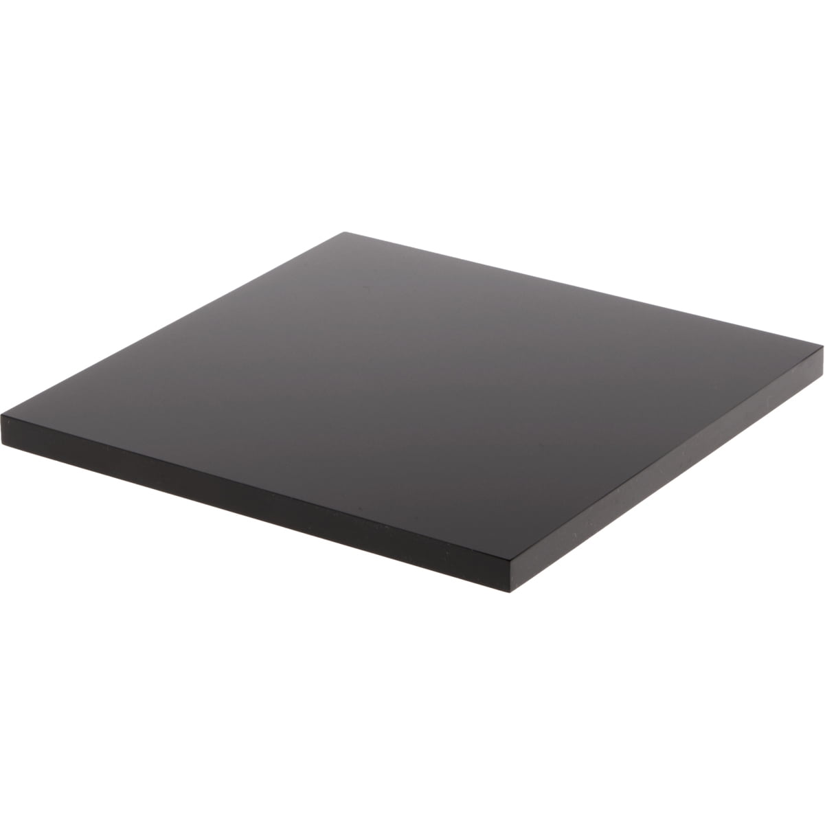 Plymor Black Square Acrylic Display Base, 6" W x 6" D x 0.375" H, Pack ...