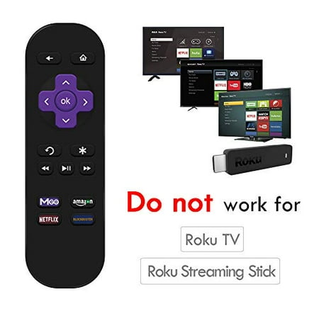 Gvirtue Replacement Remote Control for Roku Models: Roku 1, Roku 2(HD ...