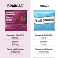 Brainiac Fruit Snacks with BrainPack, Mixed Berry Flavor, 20 Count ...