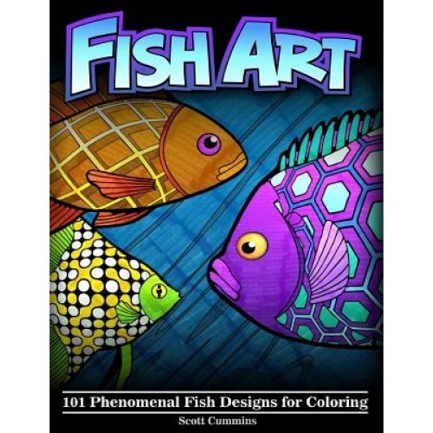 Fish Art: 101 Phenomenal Fish Designs for Coloring - Walmart.ca
