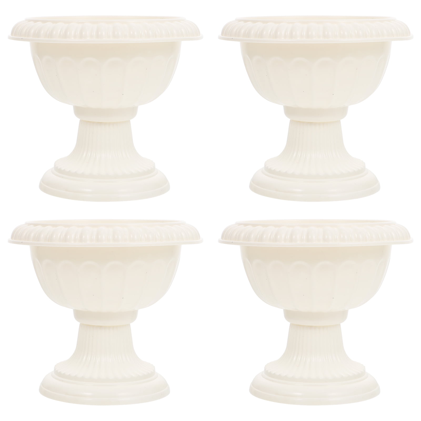 4Pcs Grecian Flower Pots European Style Planters Plastic Gardening ...