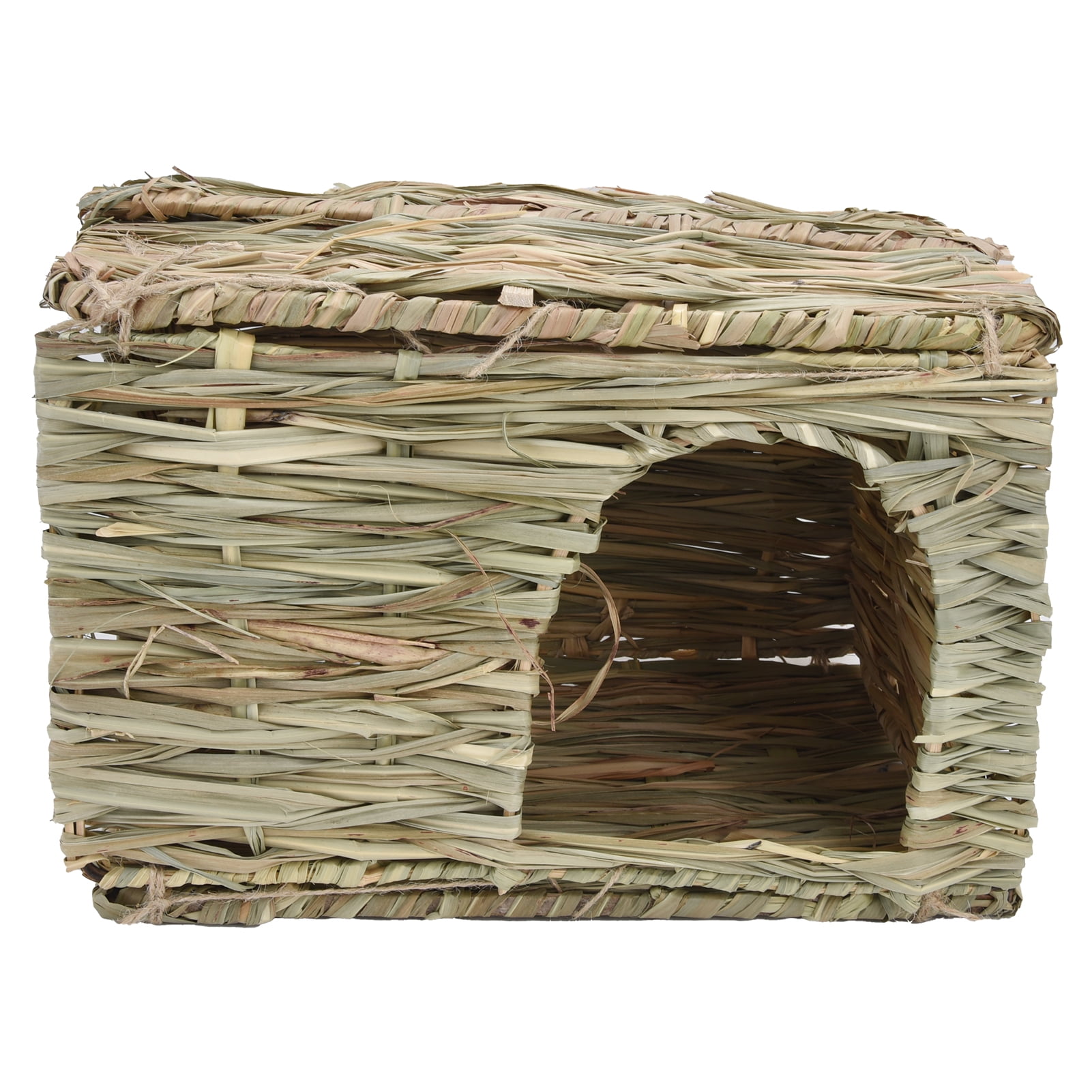 Straw Rabbit Cage Folding Comfortable Pet Straw House Rabbit Hutch ...