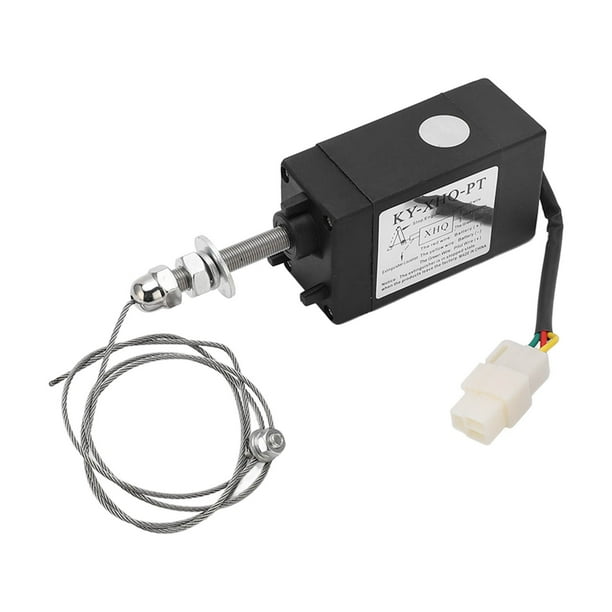 Válvula Solenoide de Parada de Motor Diésel Válvula Solenoide de Parada de Generador de Control ...