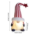 LED Lighted Patriotic Faceless Gnome Ornament Style A, Desktop Dwarf ...