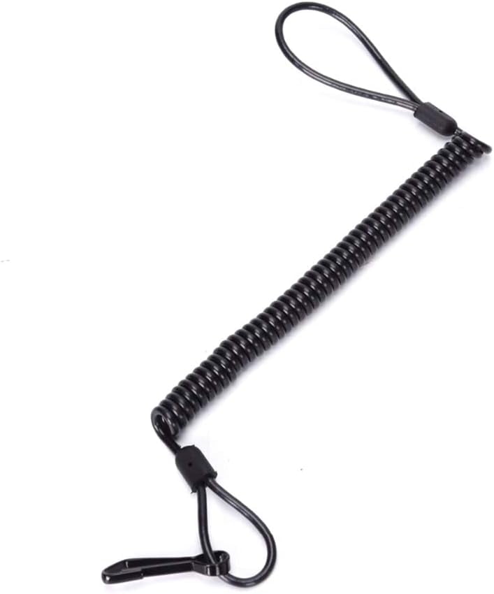 Outdoor Tactical Spring Lanyard Retractable Elastic Anti-Lost Hanging ...