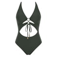 HAIJIE Women's Ruffle Shape Swimsuits 2026 Sheer Mesh Swimsuit Dress ...