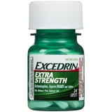 Excedrin Extra Strength Headache Medicine, Pain Reliever Caplets, One Bottle, 24 Caplets ...