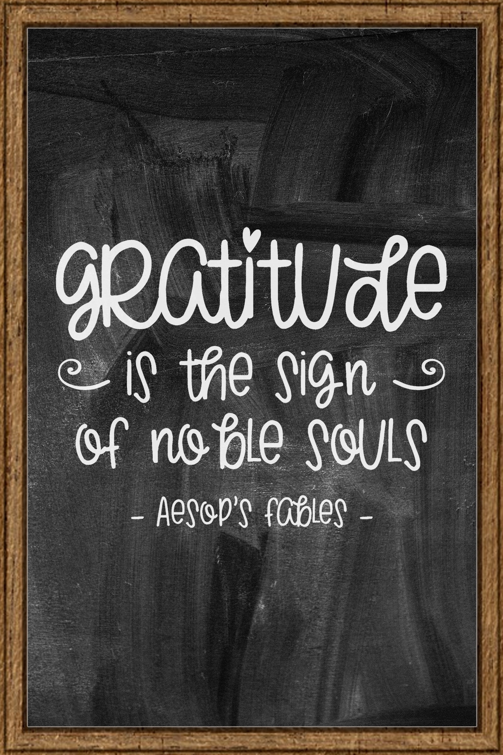 Gratitude is the sign of noble souls Aesop's fables funky Tin Sign ...