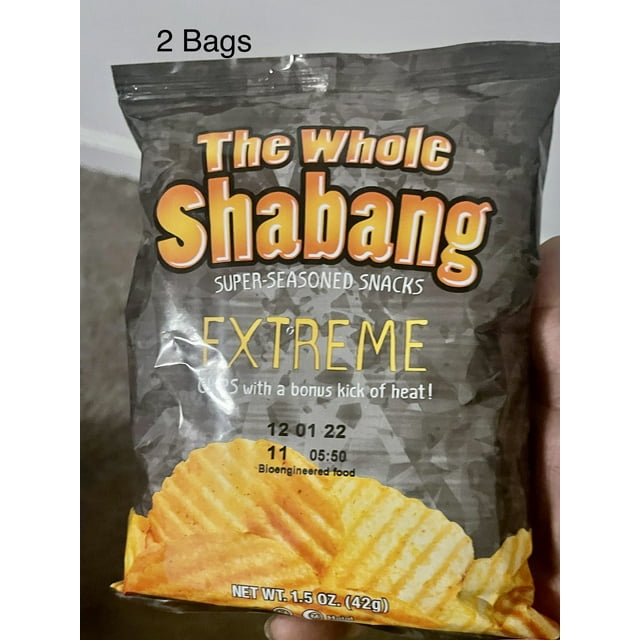The Whole Shabang Super Seasoned Extreme Flavor Chips, Best by 12/22, 2 ...