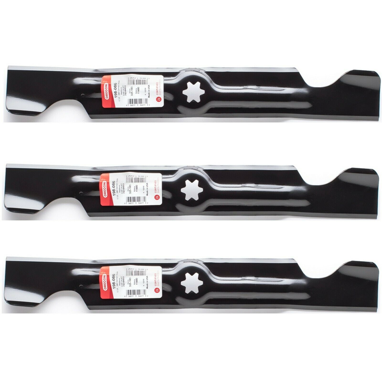 Click here for 3pk Oregon 198-086 Blades For 50 Mtd Cub Cadet Tro... prices