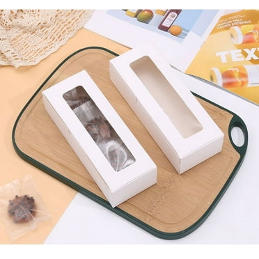 50-Pack 6x6 White Bakery Boxes with Window for Cupcakes, Cakes, Cookies ...