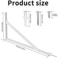 8 Pcs Heavy Duty Shelf Brackets, Floating Metal Shelf Brackets, L ...