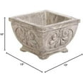 Solid Rock Stoneworks Normandy Jr Planter - 10" h x 13" Square - Pre ...
