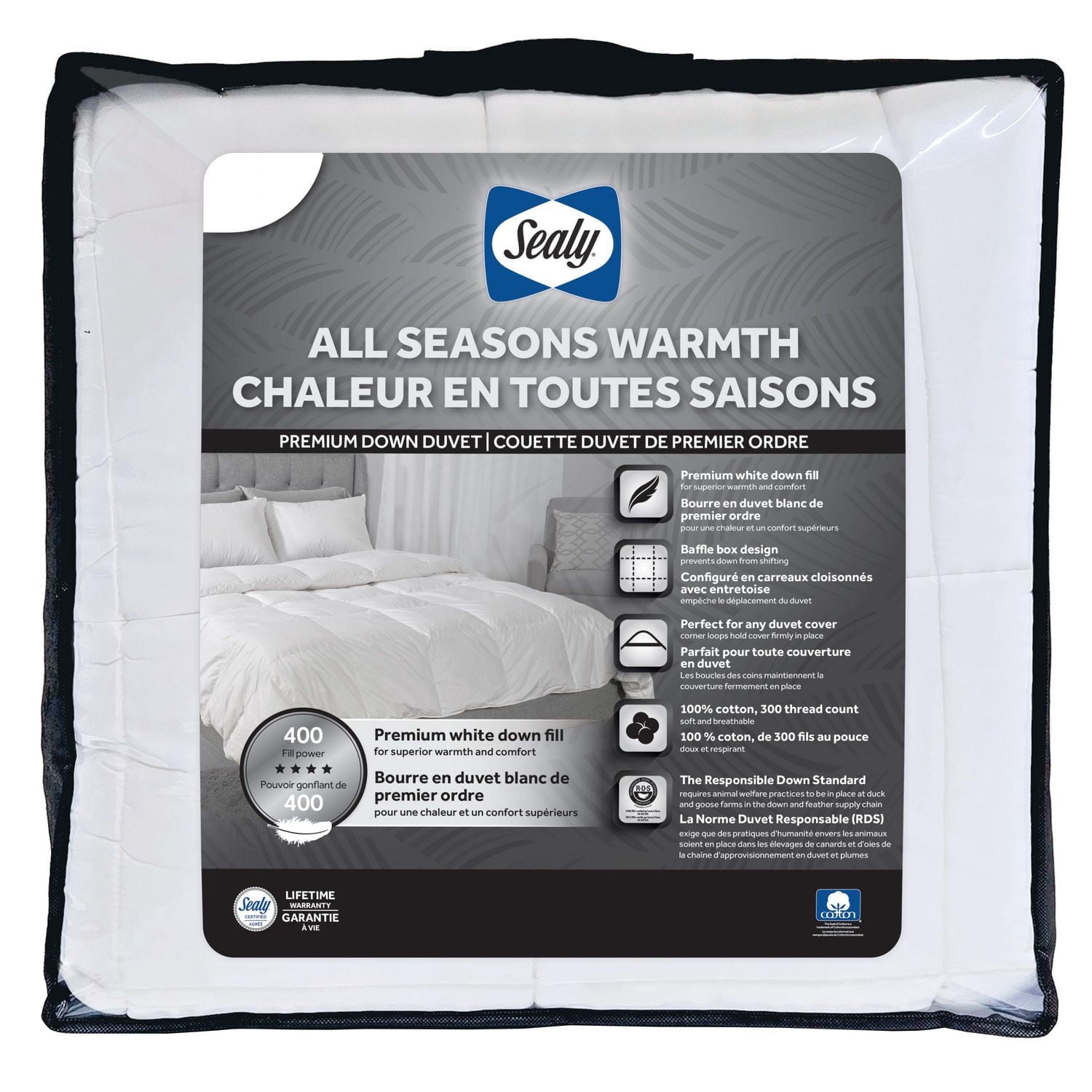 Click here for Sealy All Season Down Duvet King prices